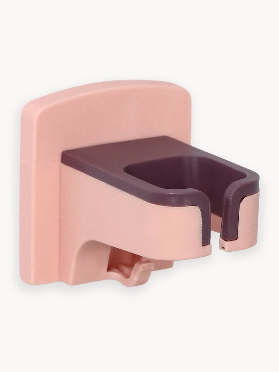 Держатель SKYPHOS, для фена, 9×9×10 см, на клейкой основе, розовый
