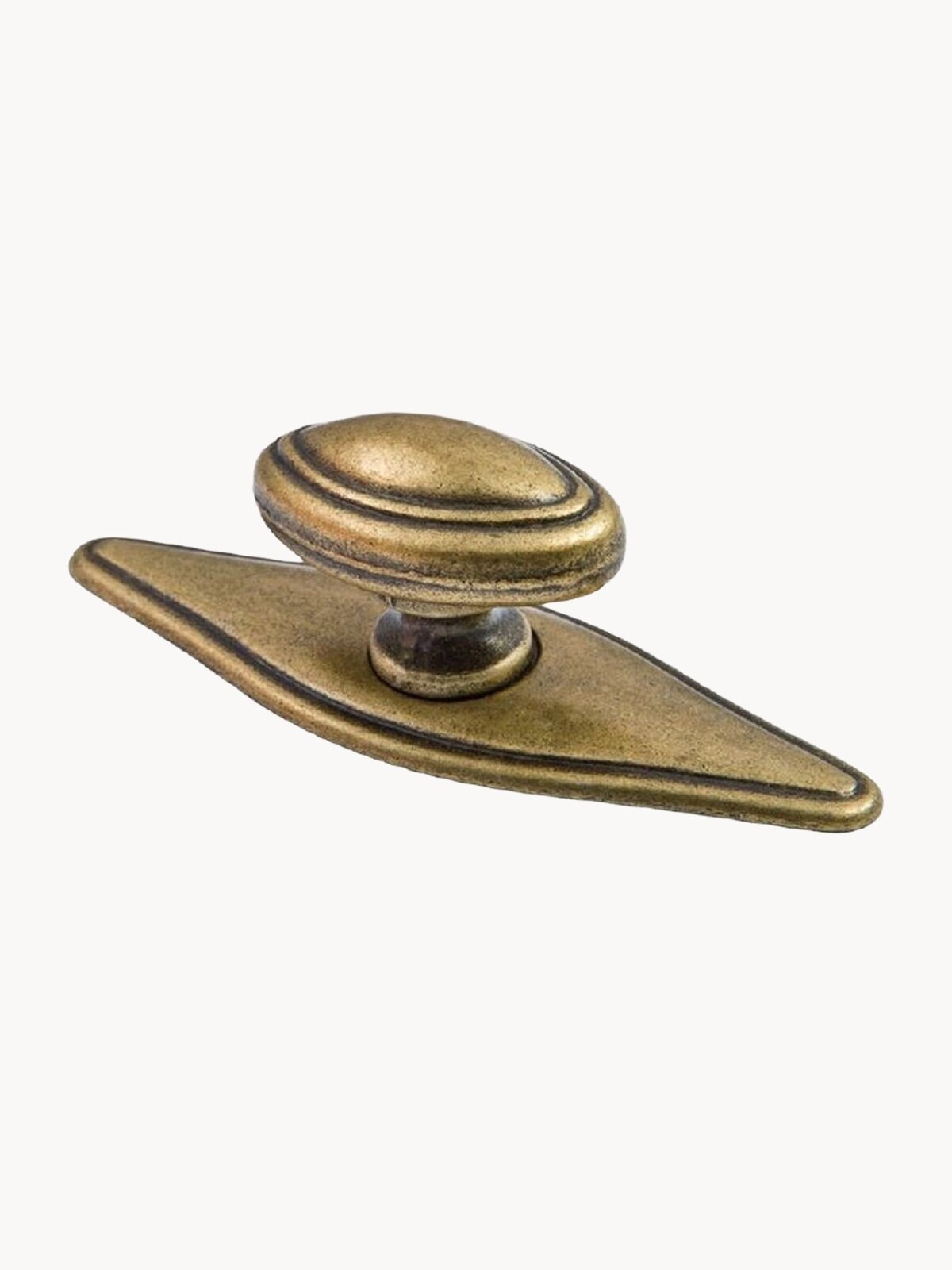 Ручка мебельная кнопка металлическая WP11-52 старое золото