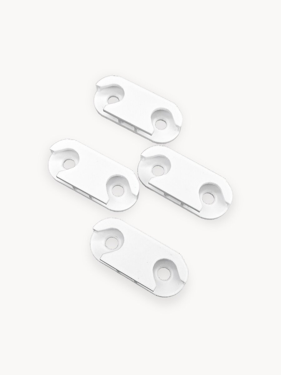 Ремонтный комплект креплений полок обувниц Hemnes, Stall, белые, 4 штуки