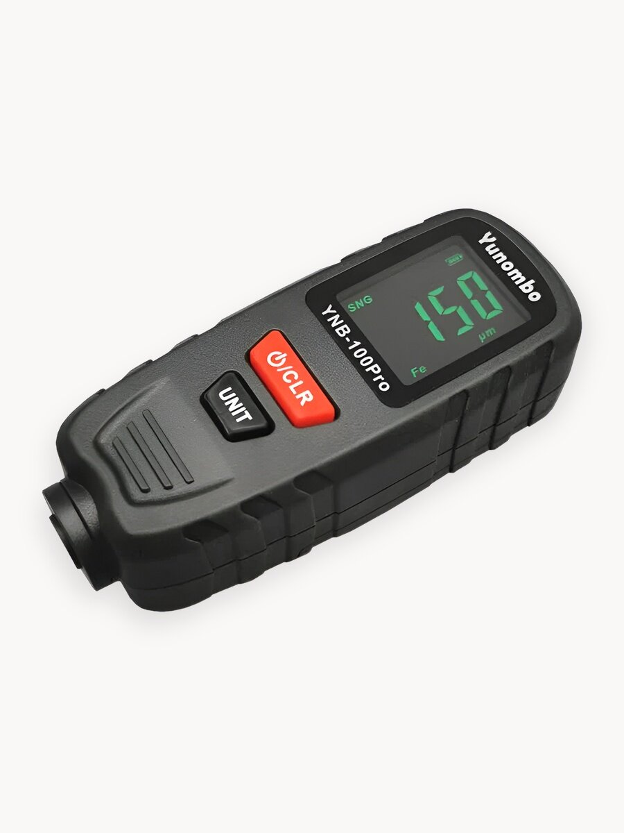 Толщиномер лакокрасочного покрытия Yunombo YNB-100, пластиковый, комбинированный, 0-1800мкм