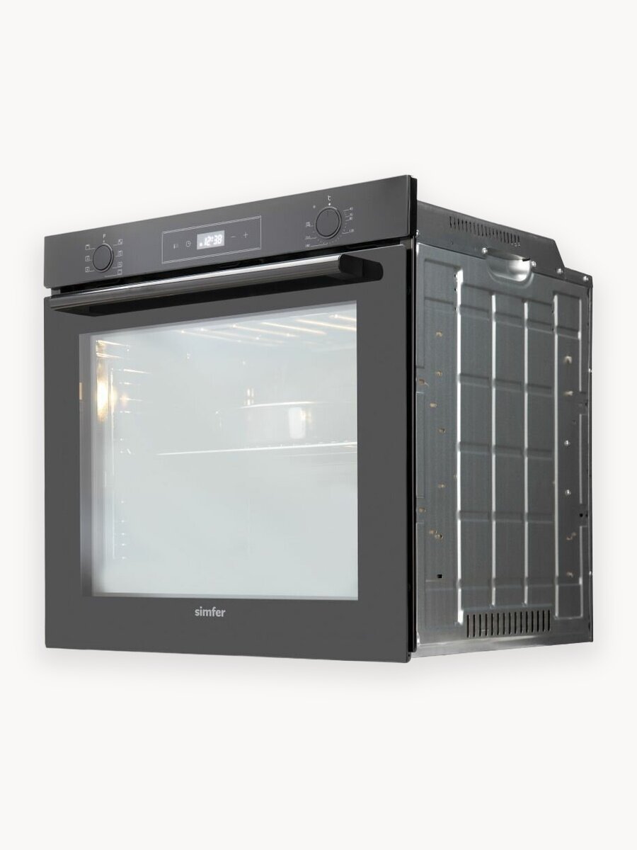 Духовой шкаф электрический встраиваемый 60см Simfer, 80л, гриль, конвекция, 3 стекла, 7 режимов, 5 ЛЕТ гарантия