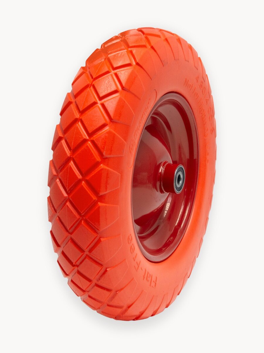 Колесо для тачки садовой 2-колёсной (4.80 / 4.00-8), втулка D -20 мм, бескамерное