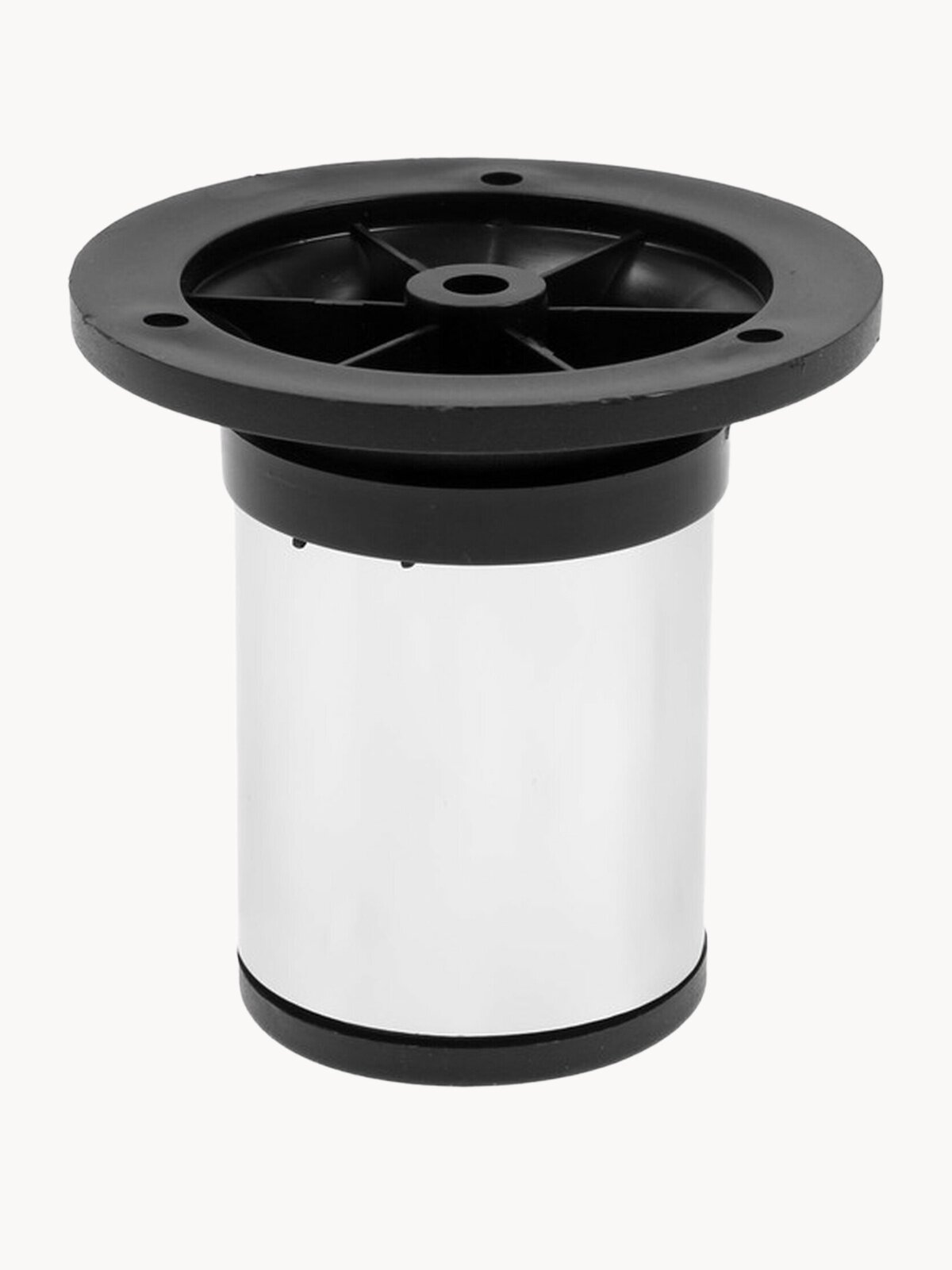 Опора регулируемая OR001CR тундра, d=50 мм, H=80 мм, цвет хром, 4 шт