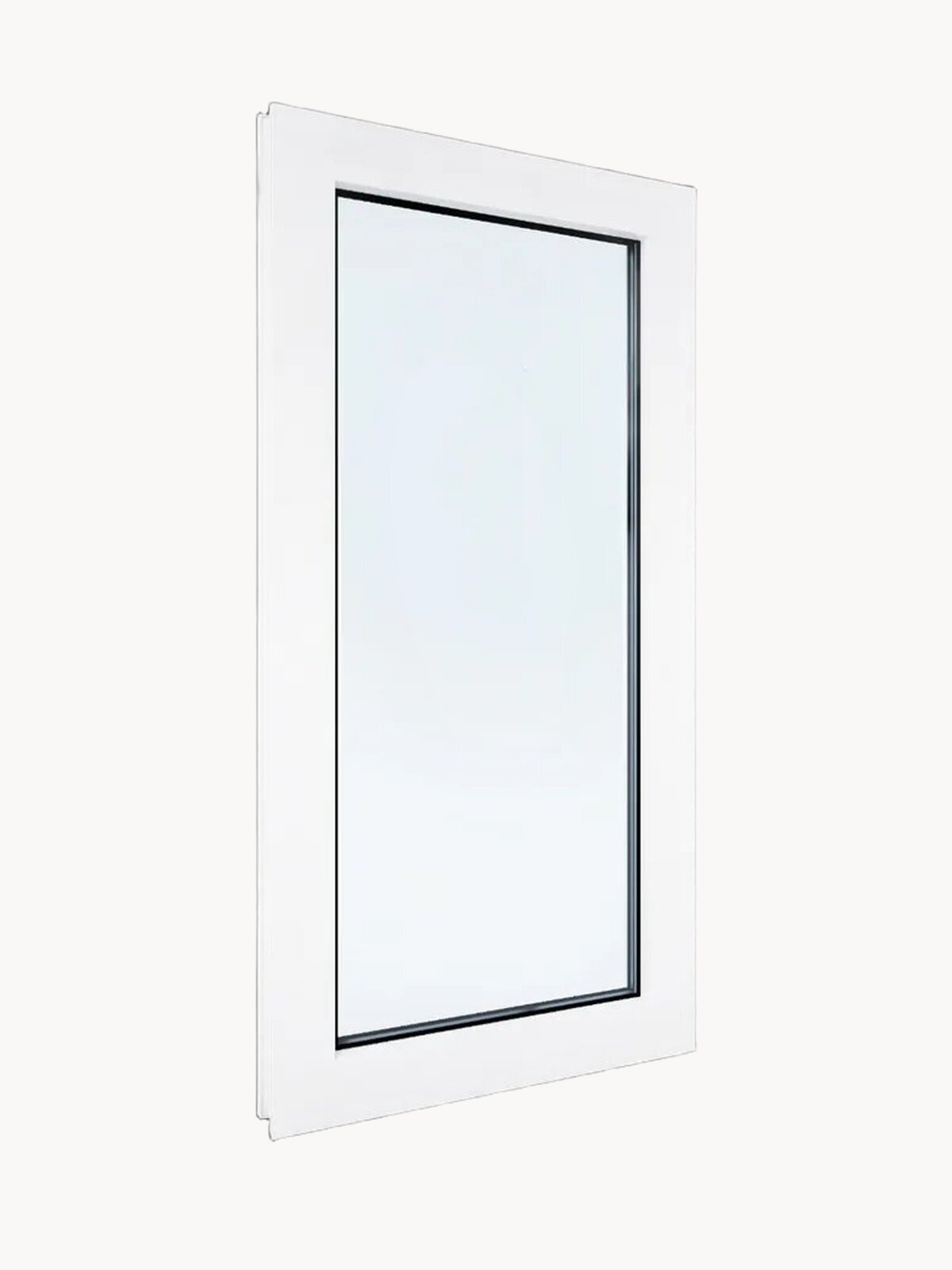 Окно пластиковое ПВХ 70 х 100 см. Глухое белое однокамерный энергосберегающий стеклопакет