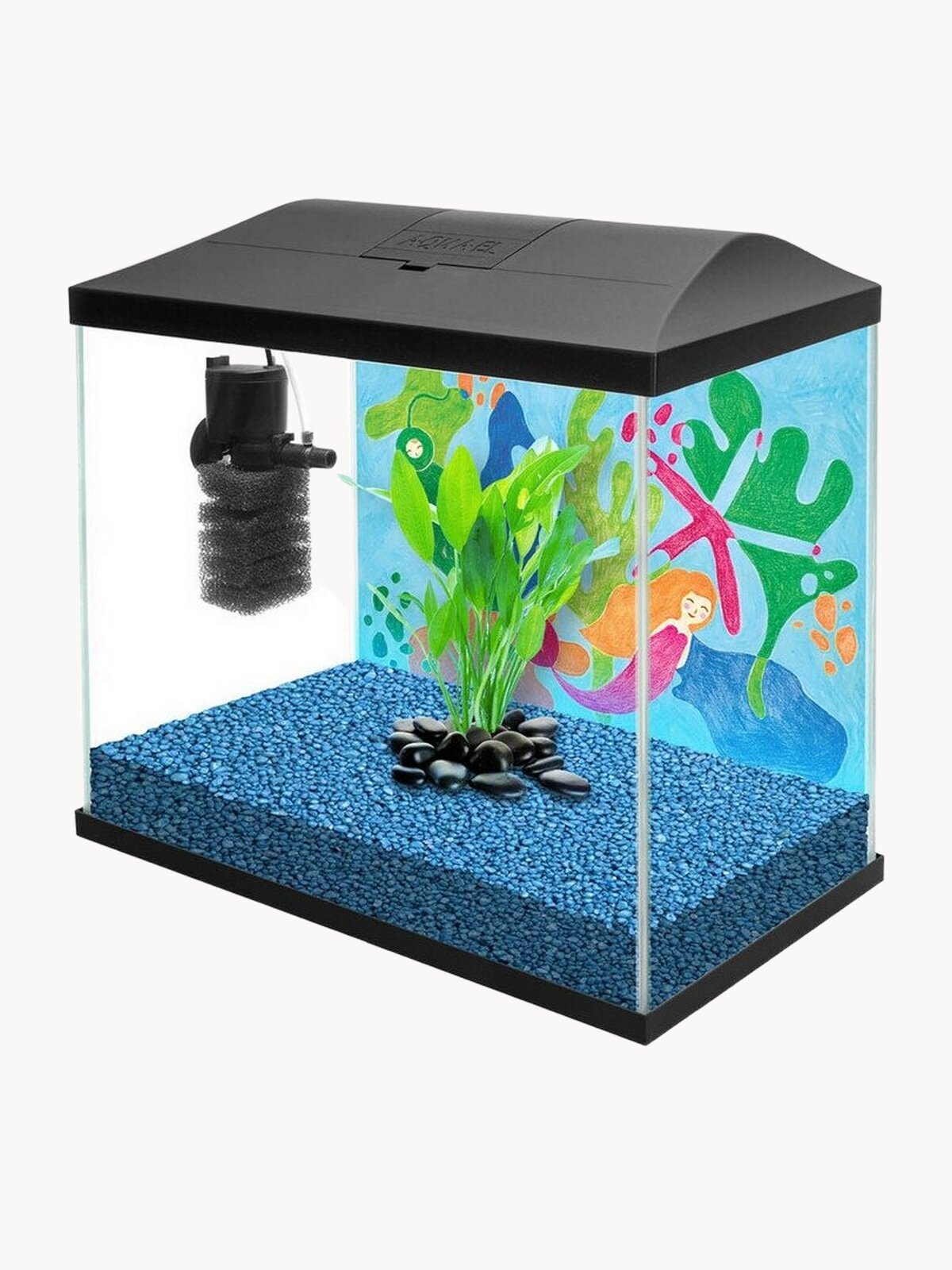 Аквариум AQUAEL LEDDY MINI CREATIVE SET 35 прямой, черный (19 л)