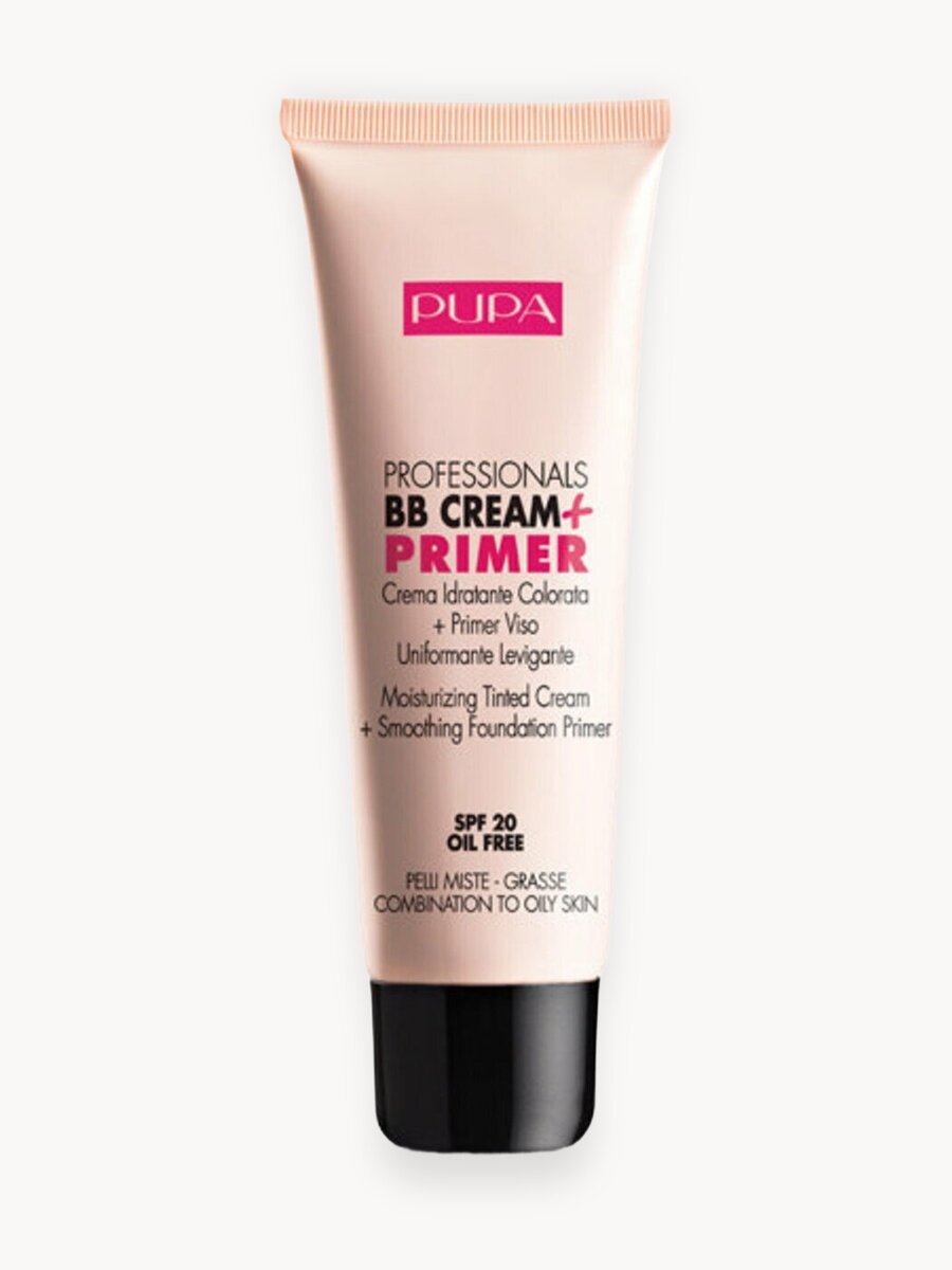 PUPA Professionals BB Cream+Primer BB Крем+основа для комбинированной и жирной кожи, 50 мл, 002