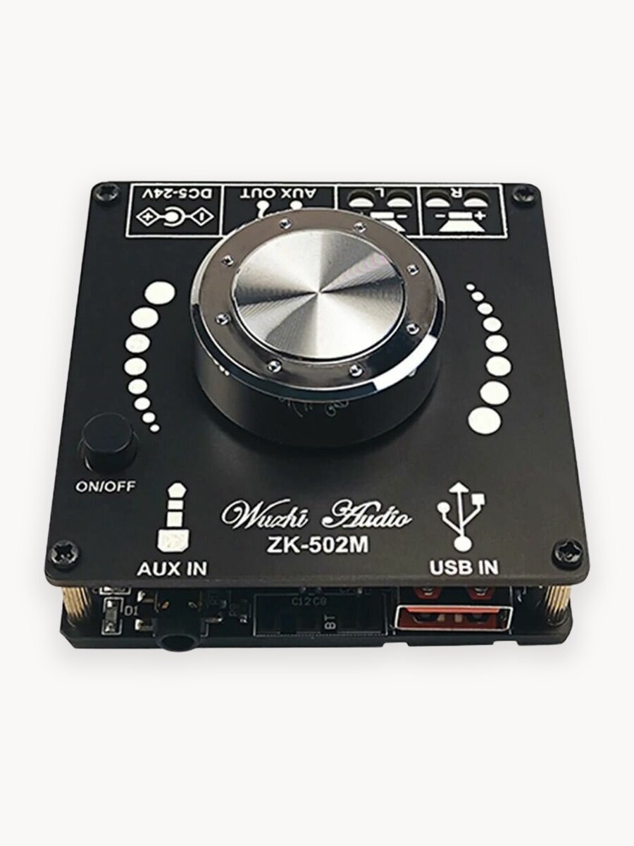 Усилитель мощности звука c Bluetooth 5.0, ZK-502M 50W + 50W - цифровой аудио усилитель Amplifier