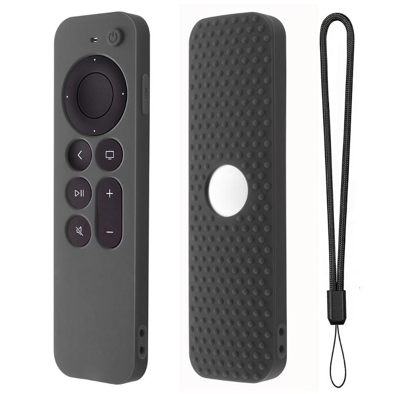 Чехол силиконовый для пульта Apple TV 4K, Темно-серый