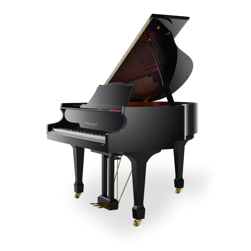 Рояль WITTON & WITTON WW152E-EBHP миньон черный полированный длина 152 см, с банкеткой