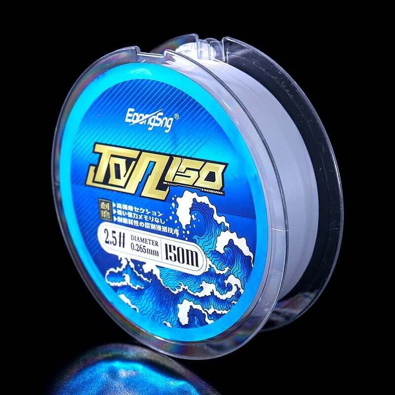 150 м белая леска для ловли на скалах, полуплавающая морская удочка, специальная леска, Высококачественная нейлоновая леска для ловли нахлыстом