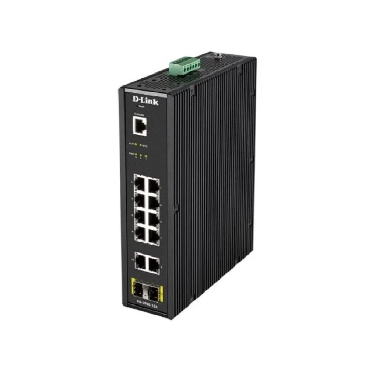 Коммутатор D-Link DIS-200G-12S/A1A, управляемый индустриальный второго уровня, цвет черный