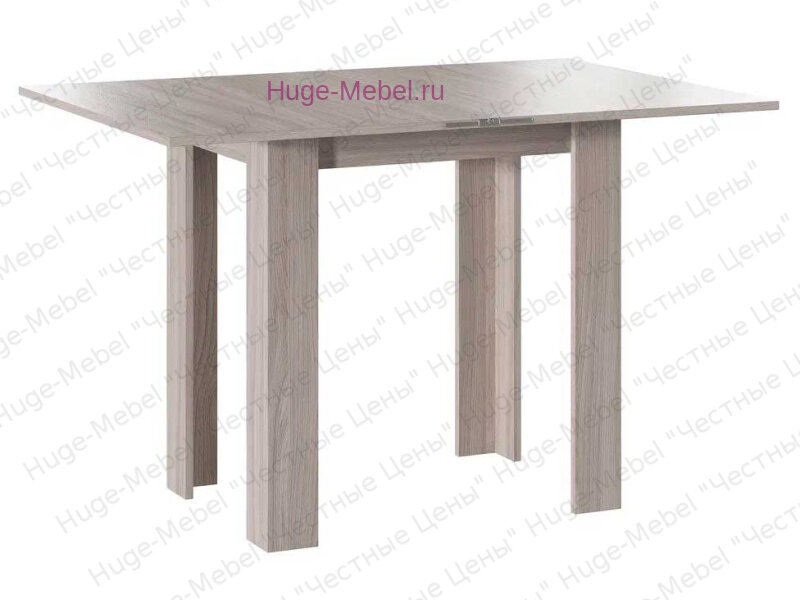 Стол кухонный раскладной "Шимо светлый" Huge Mebel . Ширина 800 Высота 770. Кухонные столы