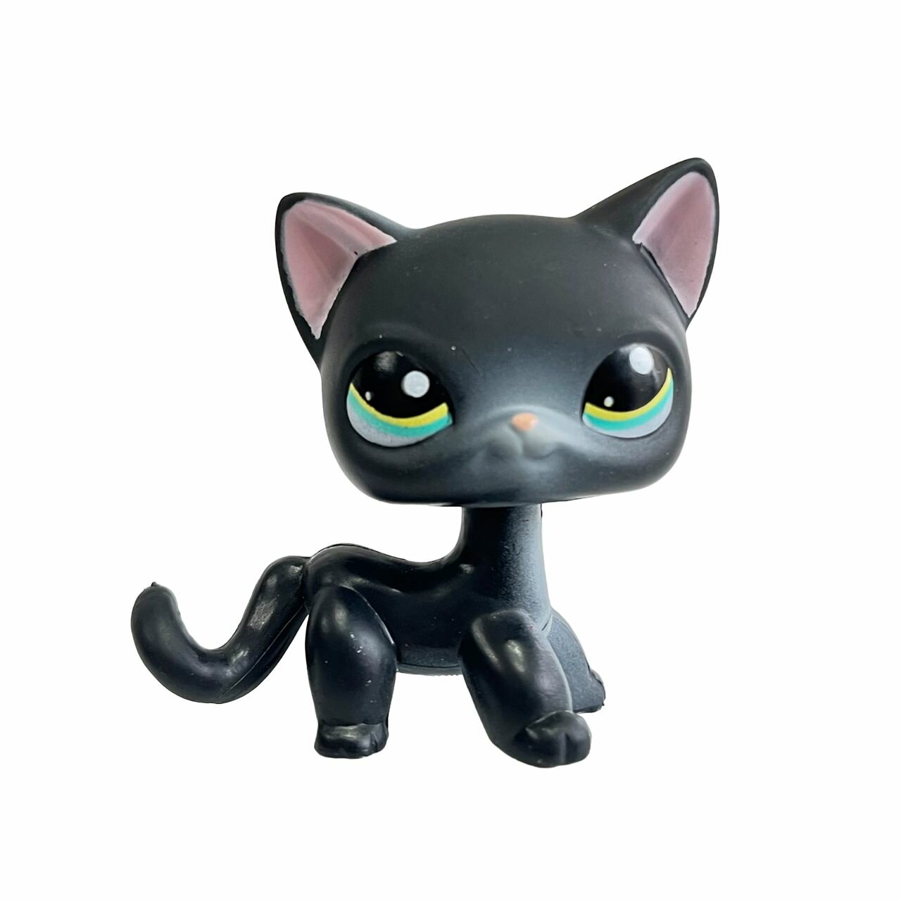 Littlest Pet Shop кошка #336 У черного котенка пара голубых и желтых глаз, Короткошерстная кошка, фигурка LPS