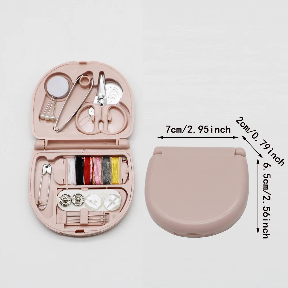 Мини швейная коробка портативная, Pink