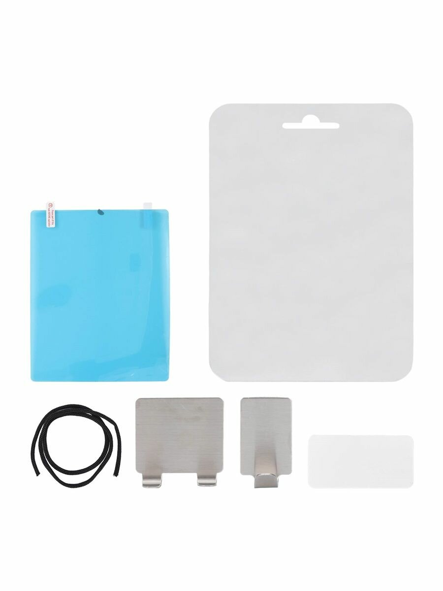 Большое акриловое зеркало для душа без запотевания с крючком, аксессуары для ванной комнаты для легкого бритья, противотуманный и противоскользящий дизайн