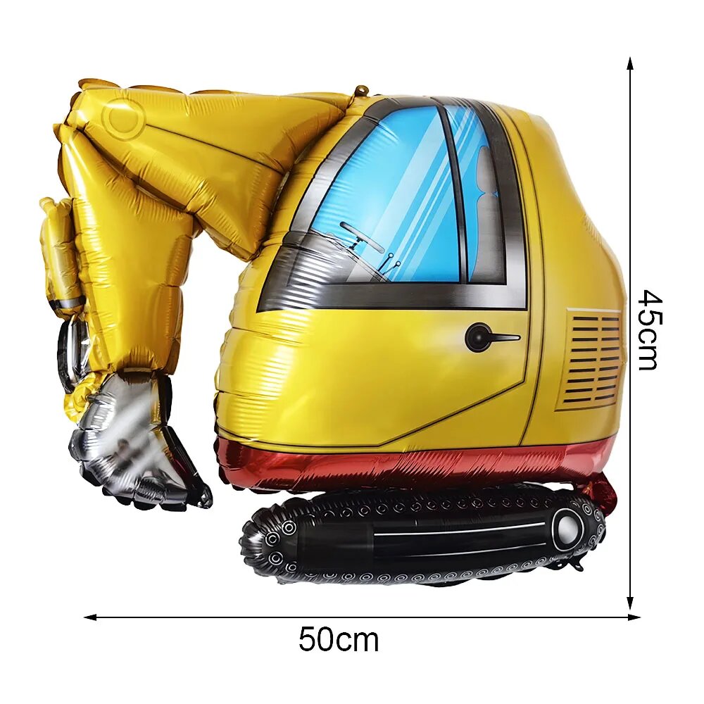 Большой транспортный воздушный шар для мальчика Желтый, Красный