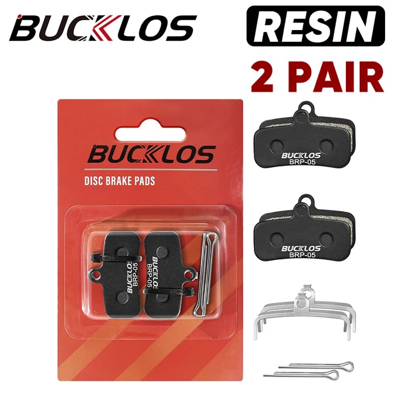 BUCKLOS тормозные колодки BRP-05 черные для Shimano Resin 2Pairs