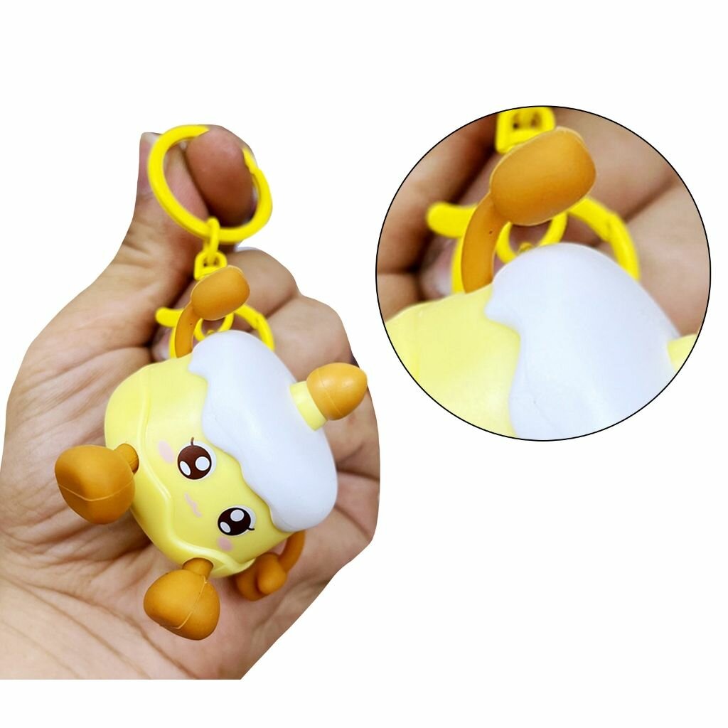 Мультяшный светящийся Звуковой Кулон Для торта-желтый