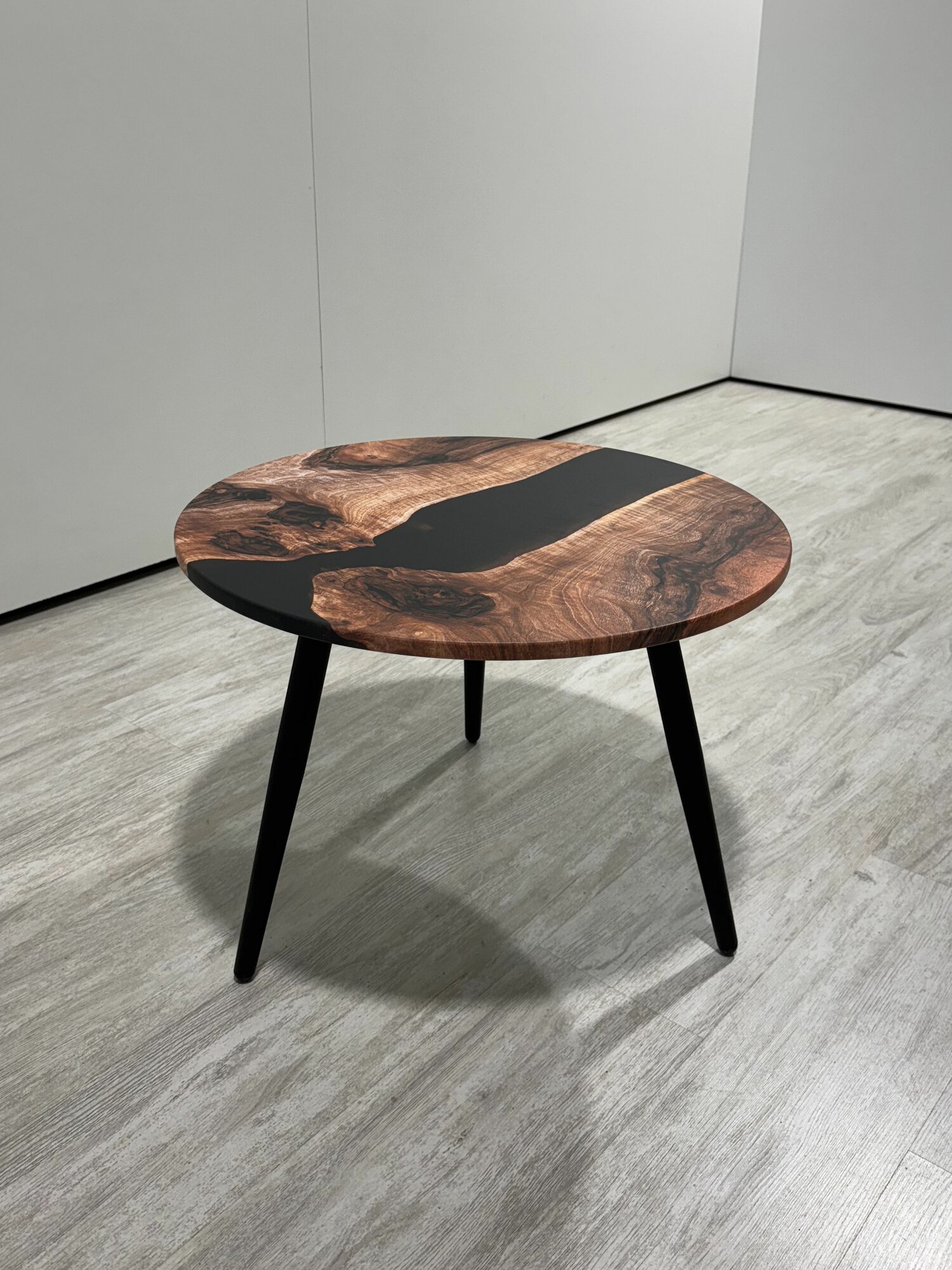 Стол журнальный круглый дизайнерский лофт THETABLE•RU 60х16 3.8/8.1-3