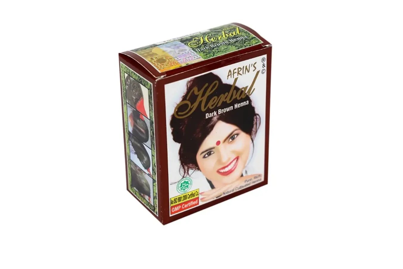 Herbal DARK BROWN Henna, RKS (Индийская хна для волос темно-коричневая), 1 уп. (6 пак. по 10 г.)