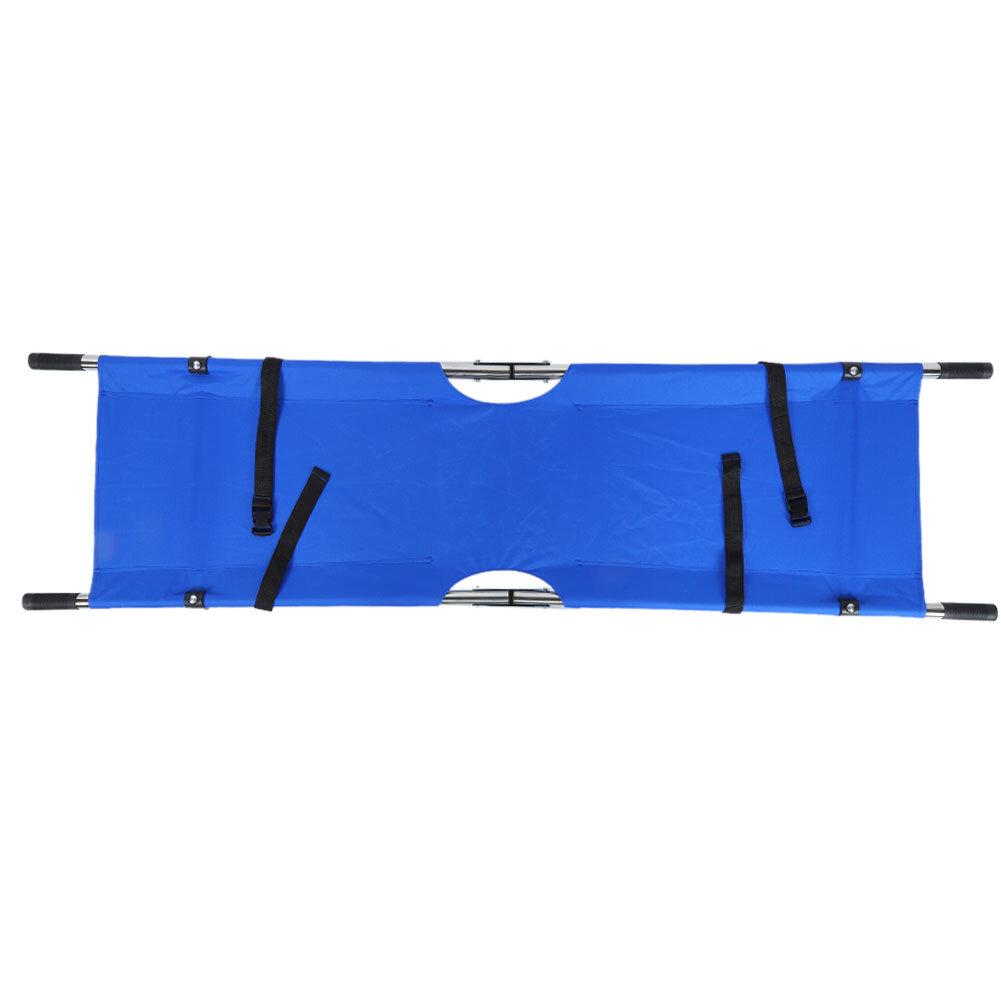150kg Portable Folding Stretcher Hospital Household Emergency Treatments BedBlue