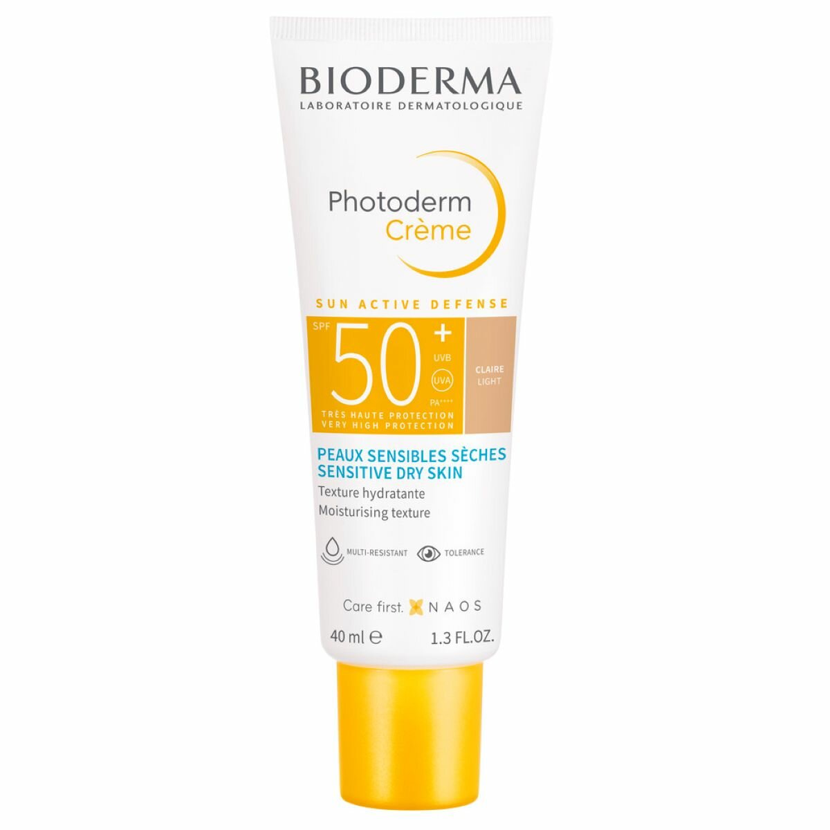 БИОДЕРМА ФОТОДЕРМ Солнцезащитный Тональный крем SPF50+ Светлый оттенок, 40 мл | BIODERMA Photoderm Creme SPF 50+ claire