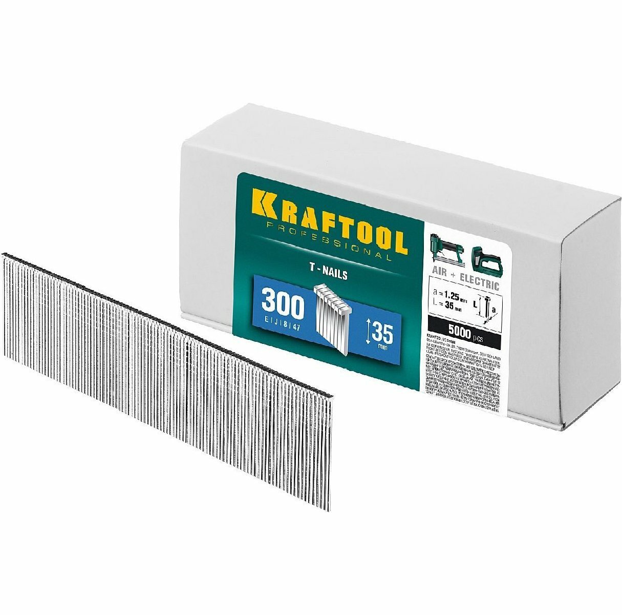 Гвозди для нейлера KRAFTOOL тип 300 35 мм 5000 шт
