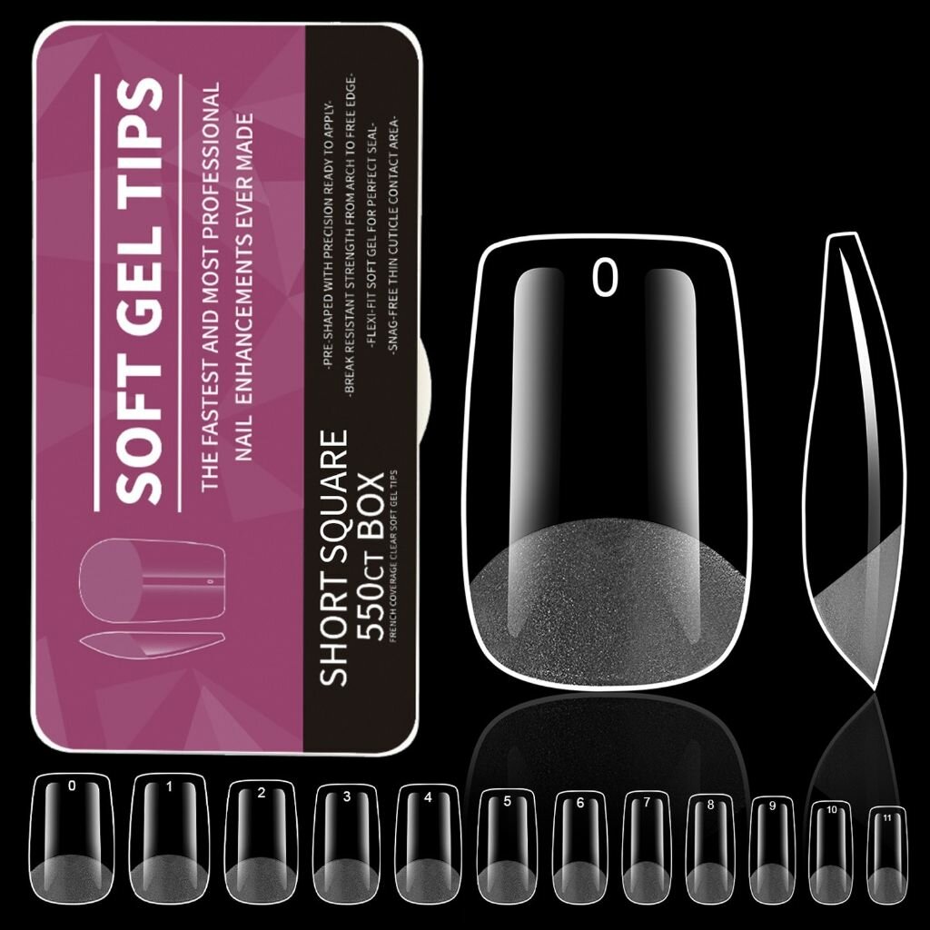 Акриловые накладные ногти миндалевидной формы