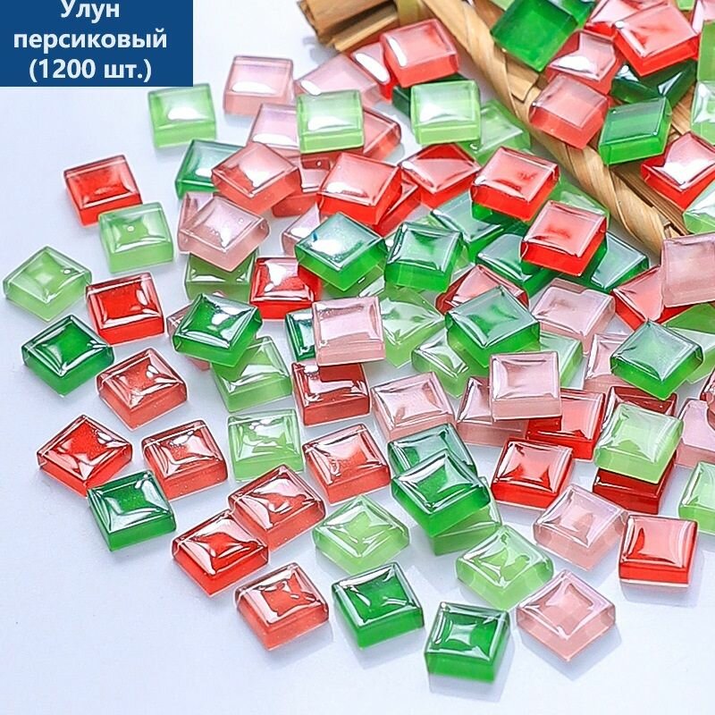 Набор частиц мозаики из цветного стекла, 1200 разных цветов, для росписи своими руками и ручной работы