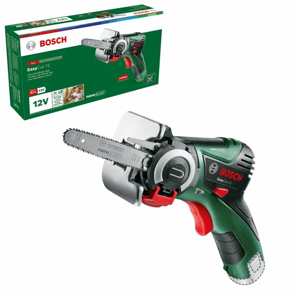 Bosch EasyCut 12 Solo аккумуляторная мини-цепная пила (без АКБ и ЗУ), 06033C9001