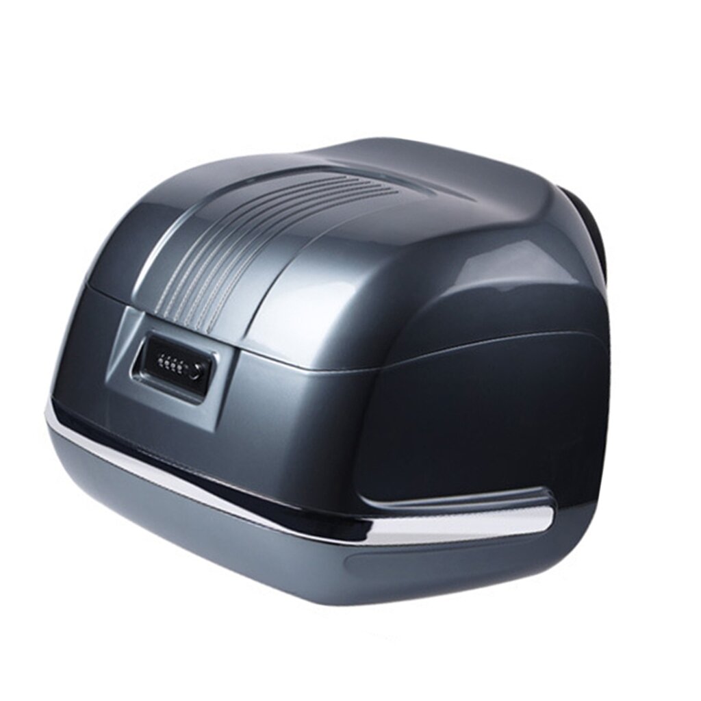 Универсальный багажник для мотоцикла, багажник для хранения скутеров, ящик для хранения паролей, 35 л-серый металл