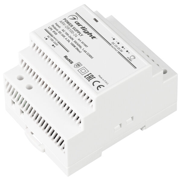Блок питания ARV-DR100-24 (24V, 4.2A, 100W)