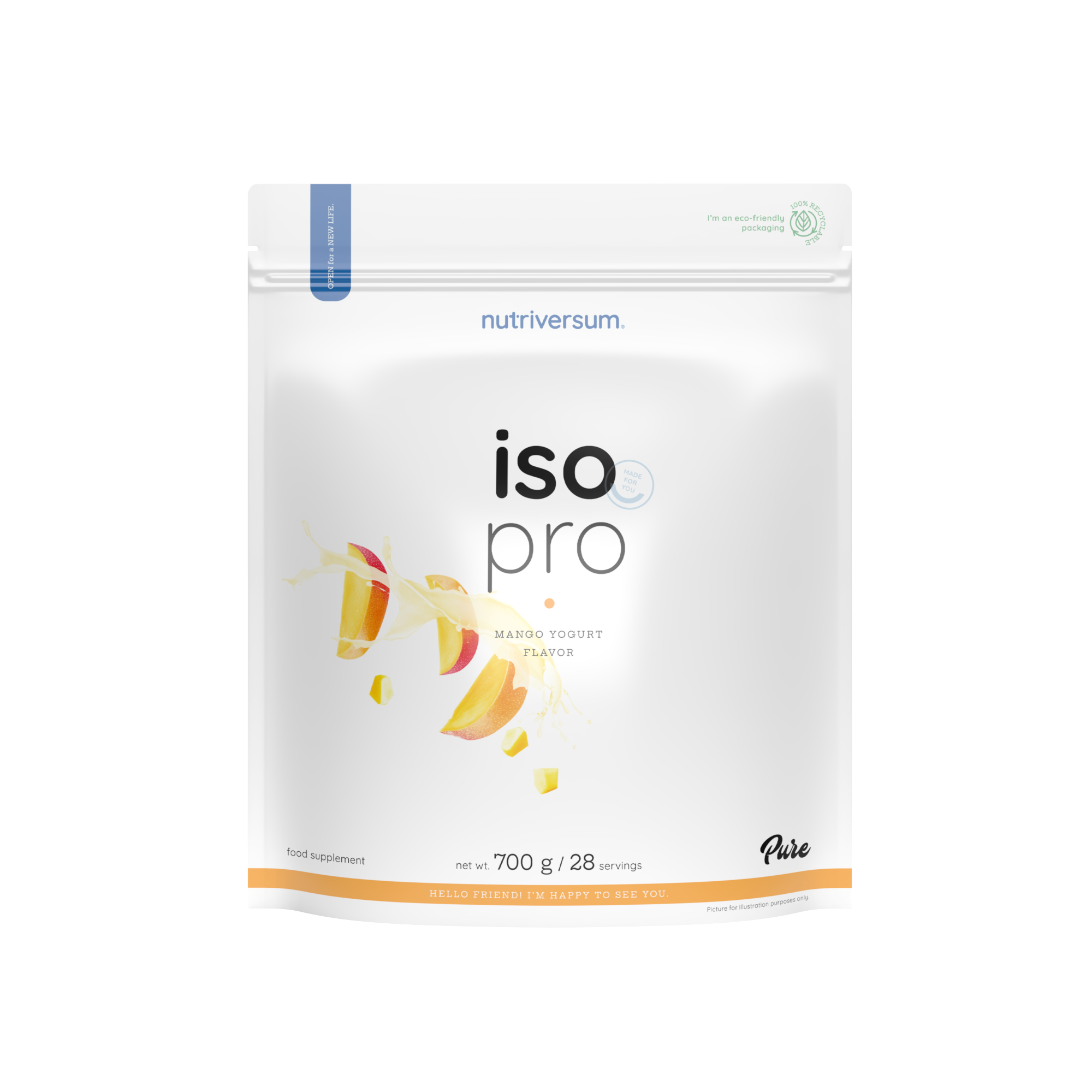 Nutriversum Изолят Pure ISO PRO 86% манго, йогурт 700 г