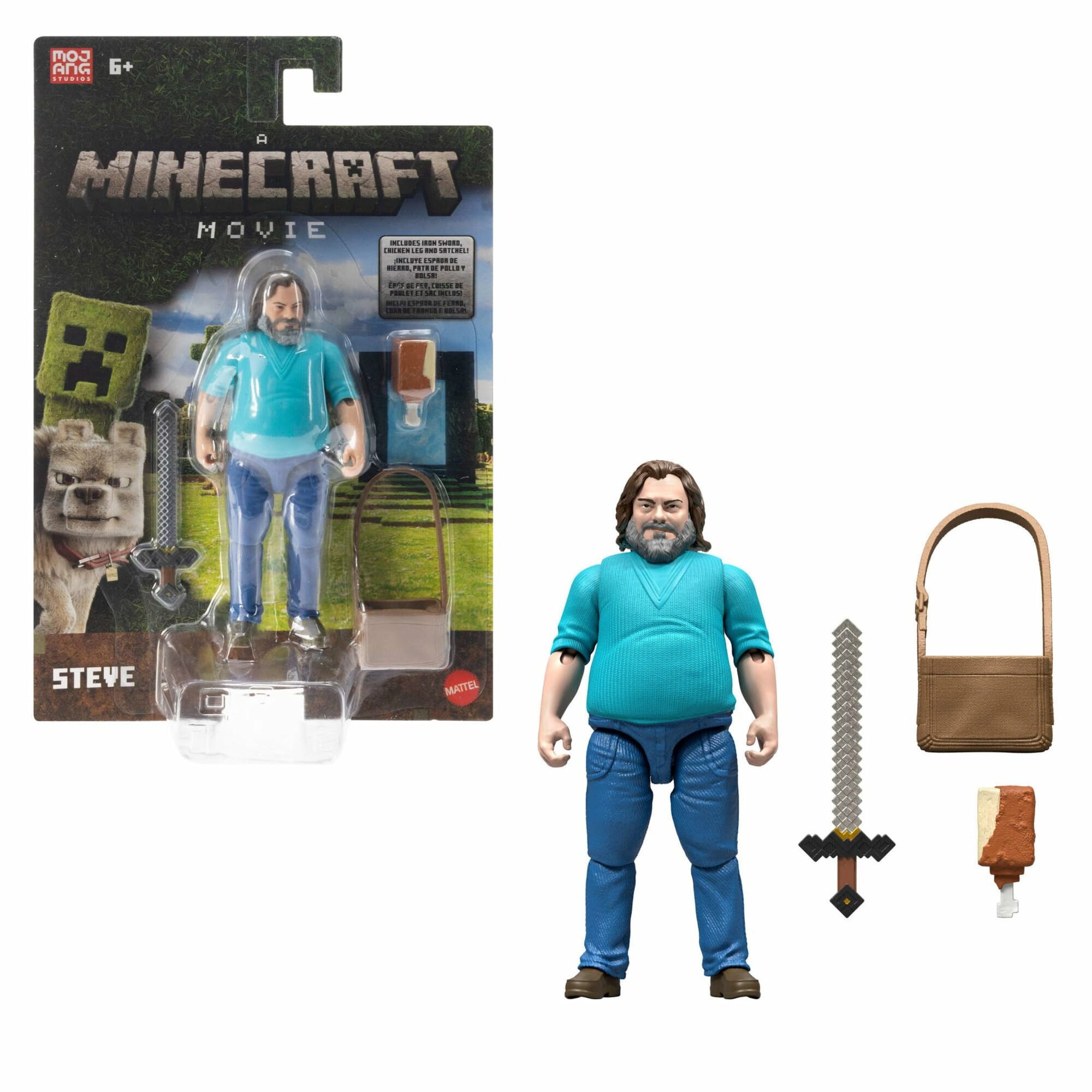 Mattel, Minecraft movie, Minecraft Маленькая скульптура, Предметы коллекционирования игрушек,10cm