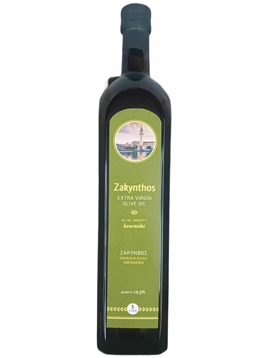 Оливковое масло Zakynthos Extra Virgin нефильтрованное 1л Греция