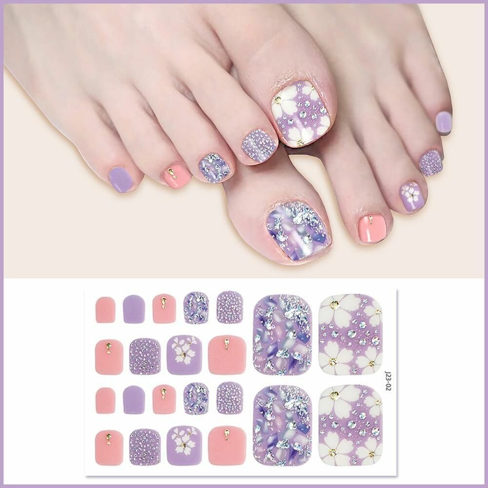 22tips Baking Free Наклейки для ногтей на ногах