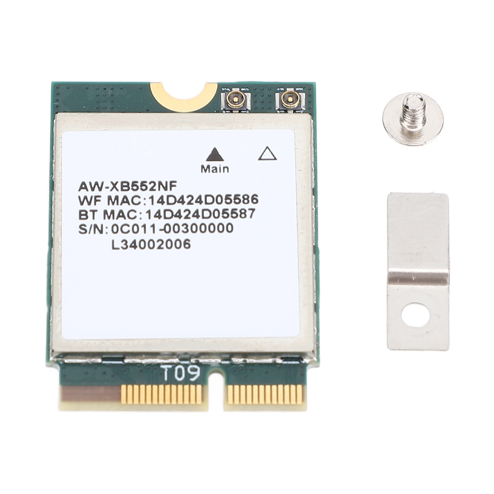 Модуль беспроводной сетевой карты MT7902 2400 Мбит/с, трехдиапазонный, 2,4 ГГц, 5 ГГц, 6 ГГц, Bluetooth 5.2, сетевой адаптер M.2 для ноутбука, компьютера