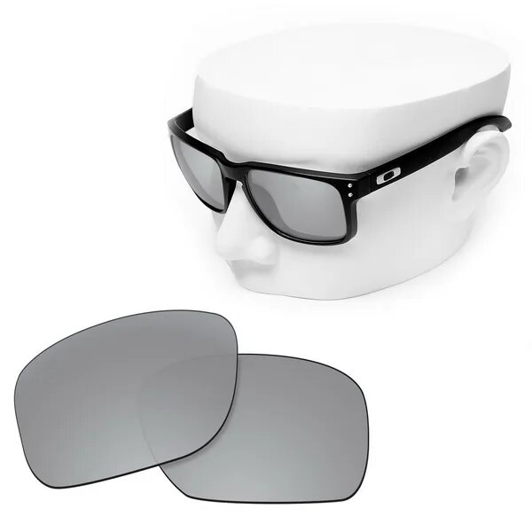 Поляризационные линзы OOWLIT для Oakley Holbrook Silver Mirror, Белый