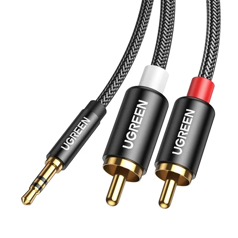 Ugreen аудиокабель 3.5 мм - RCA, 1 м