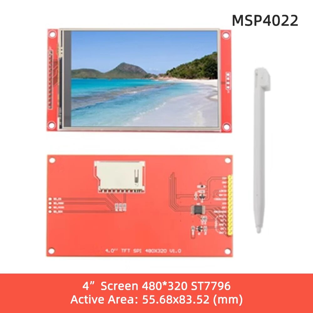 IPistBit ЖК-экран 1.44/1.8/2.2/2.4/2.8/3.2/3.5/4.0 дюйма для Raspberry Pi 4.0inch with touch