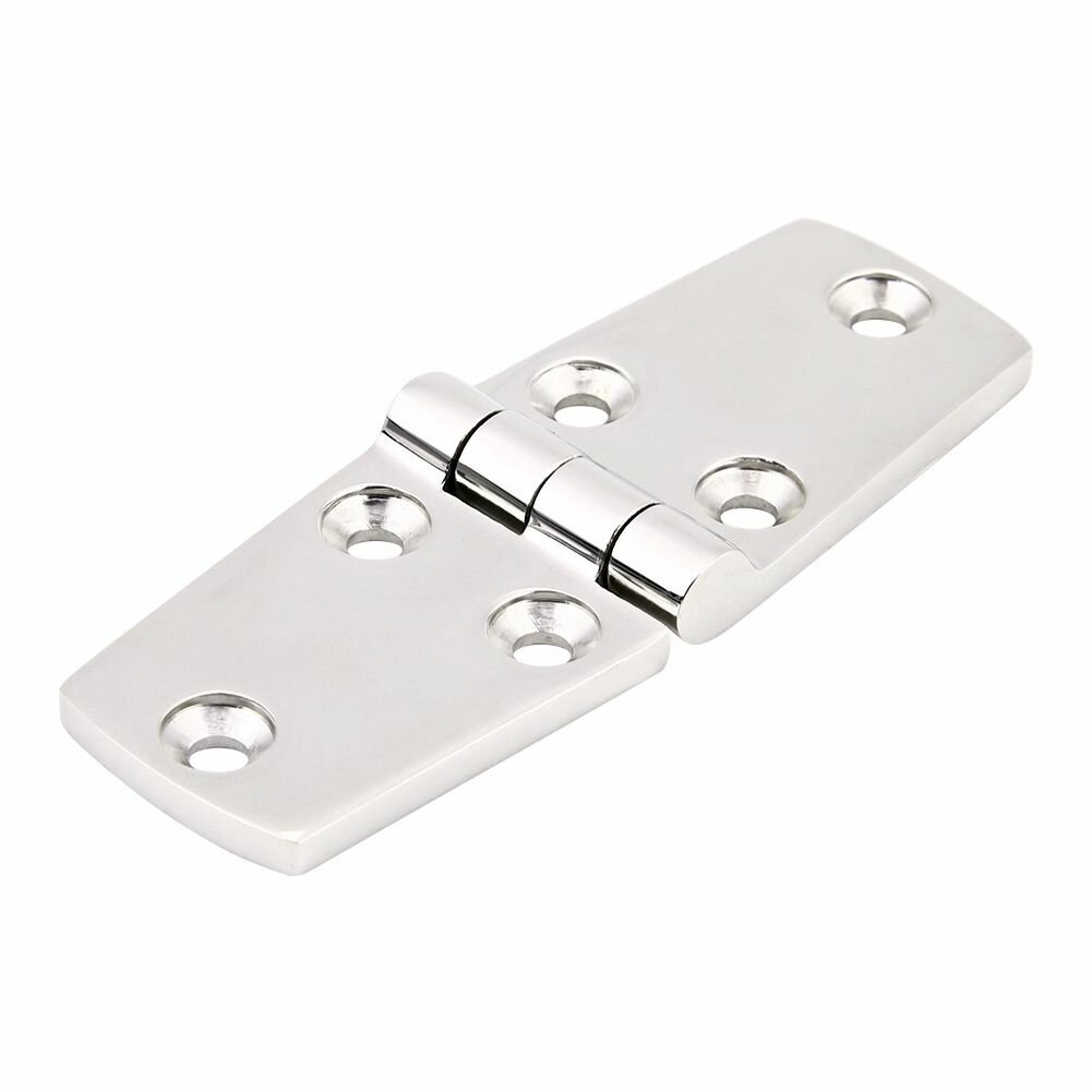 Петля для двери катера из нержавеющей стали 102 x 38 мм для установки вровень с поверхностью люка морской каюты, для яхты, автодома, кемпера