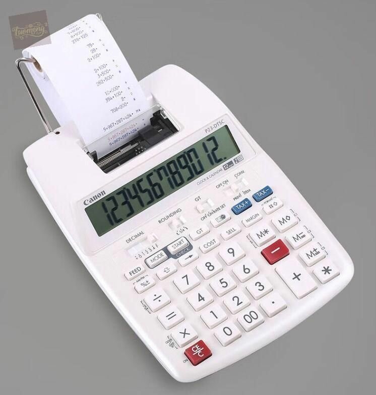 Калькулятор с печатью чека модель Canon P23-DTSC-LI-Jocery