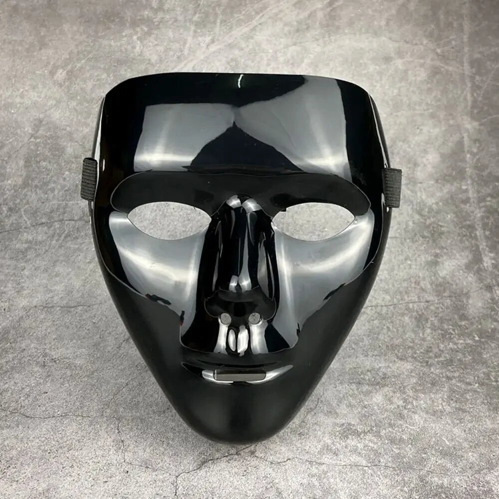 Пластиковая маска для Хэллоуина Черный, -H Women