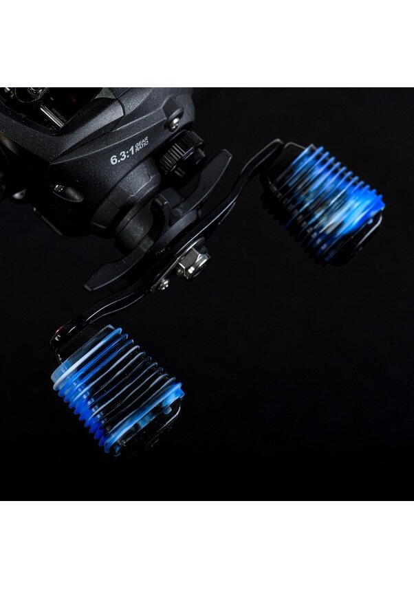 Силиконовые чехлы для ручки катушки Leo Fishing (комплект из 2 шт.) – чёрные