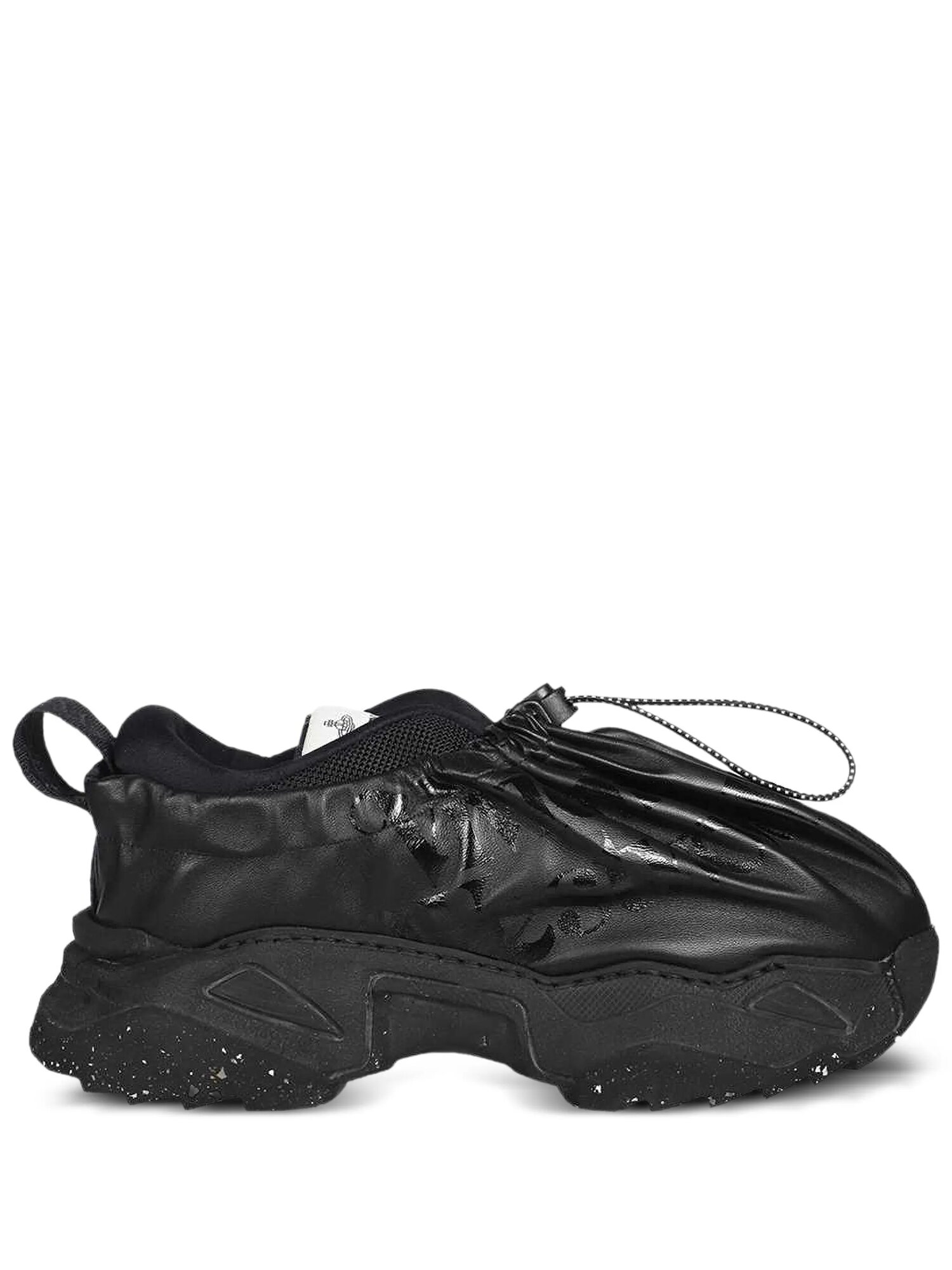 Кроссовки Drawstring leather sneakers