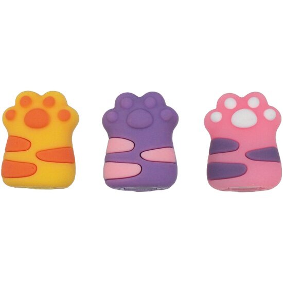 Точилка Centropen "Лапки", 1 отверстие, ассорти, 77245