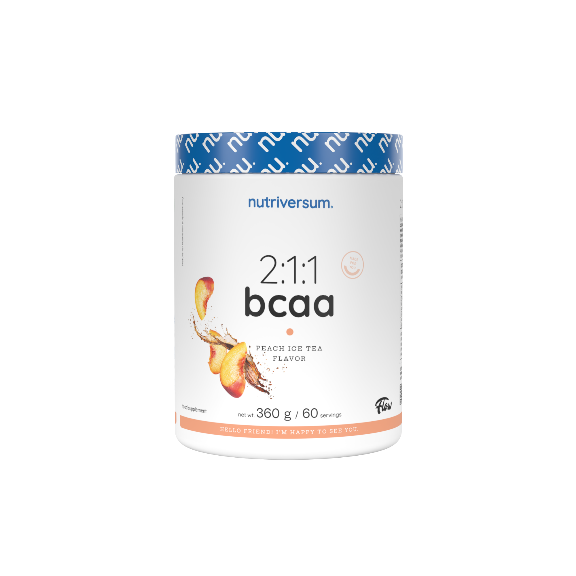 Nutriversum Аминокислоты BCAA 2:1:1 БЦАА 360 грамм со вкусом персиковый чай