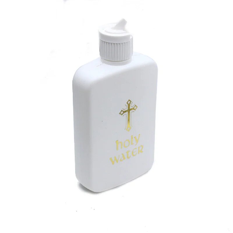 Пластиковая пасхальная бутылка для святой воды 100 мл White 1PC