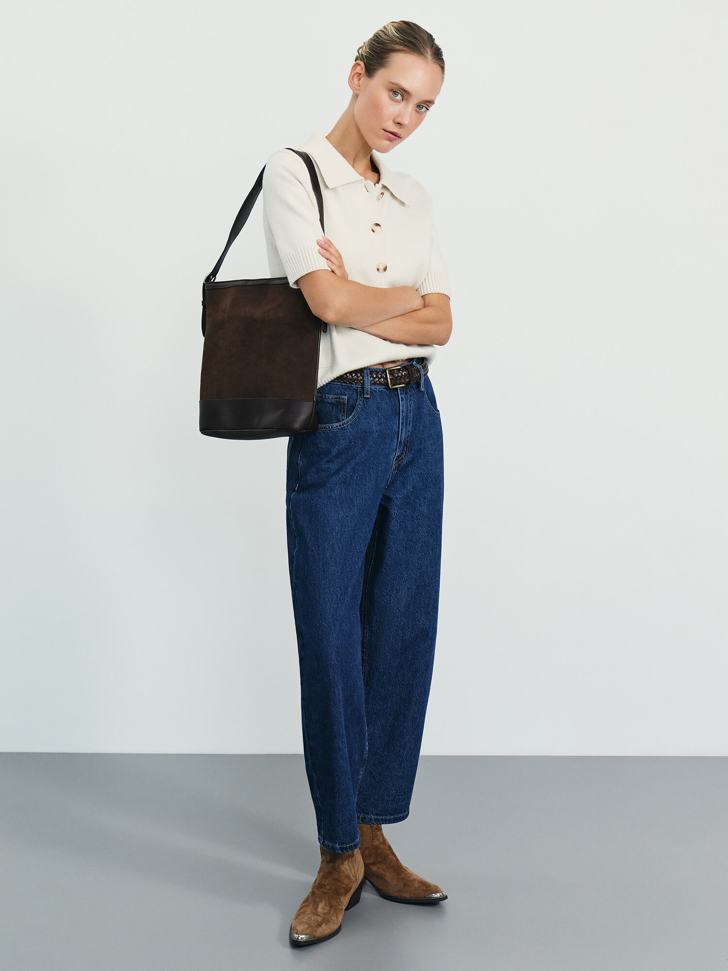 Джинсы barrel leg 