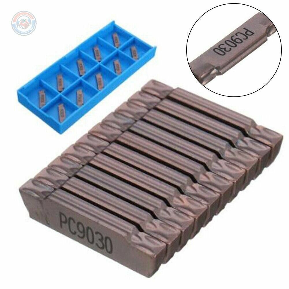 10 шт. твердосплавные пластины MGMN300-M PC9030 3 мм для отрезного инструмента MGEHR/MGIVR, сменные резцы для точной обработки металла;